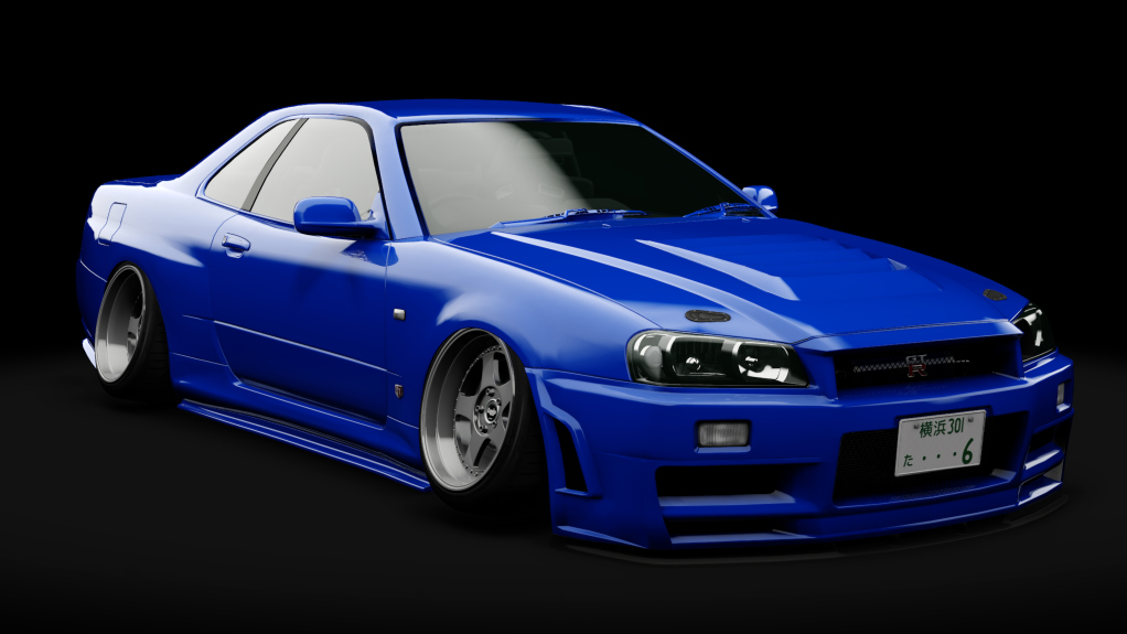 【Assetto Corsa】スカイライン R34 GT-R 大森ファクトリー S1 (Stanced Edition) | Nissan ...