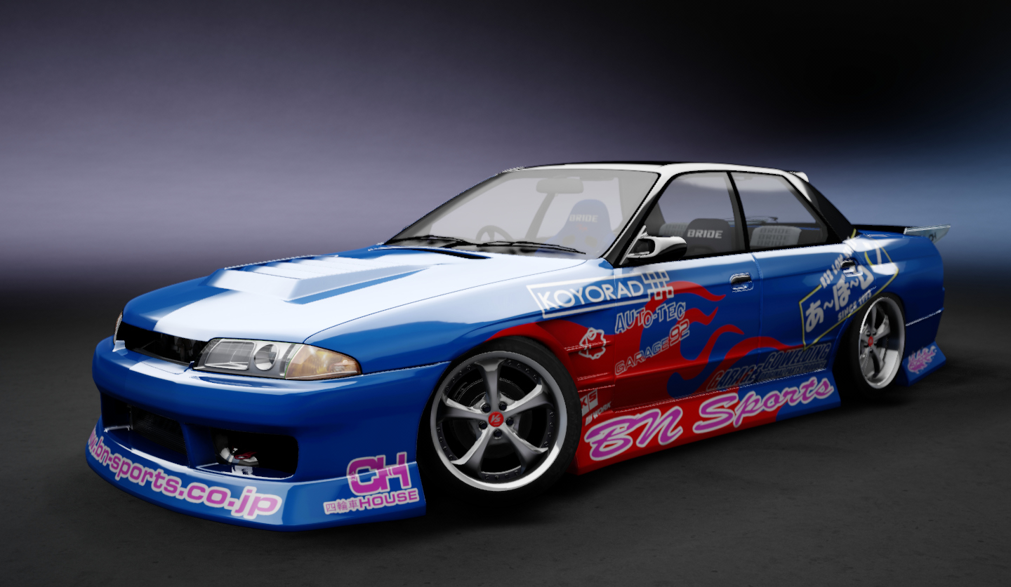 【Assetto Corsa】HCR32 スカイライン 4ドア セダン BN Sports | Nissan Skyline HCR32 BN ...