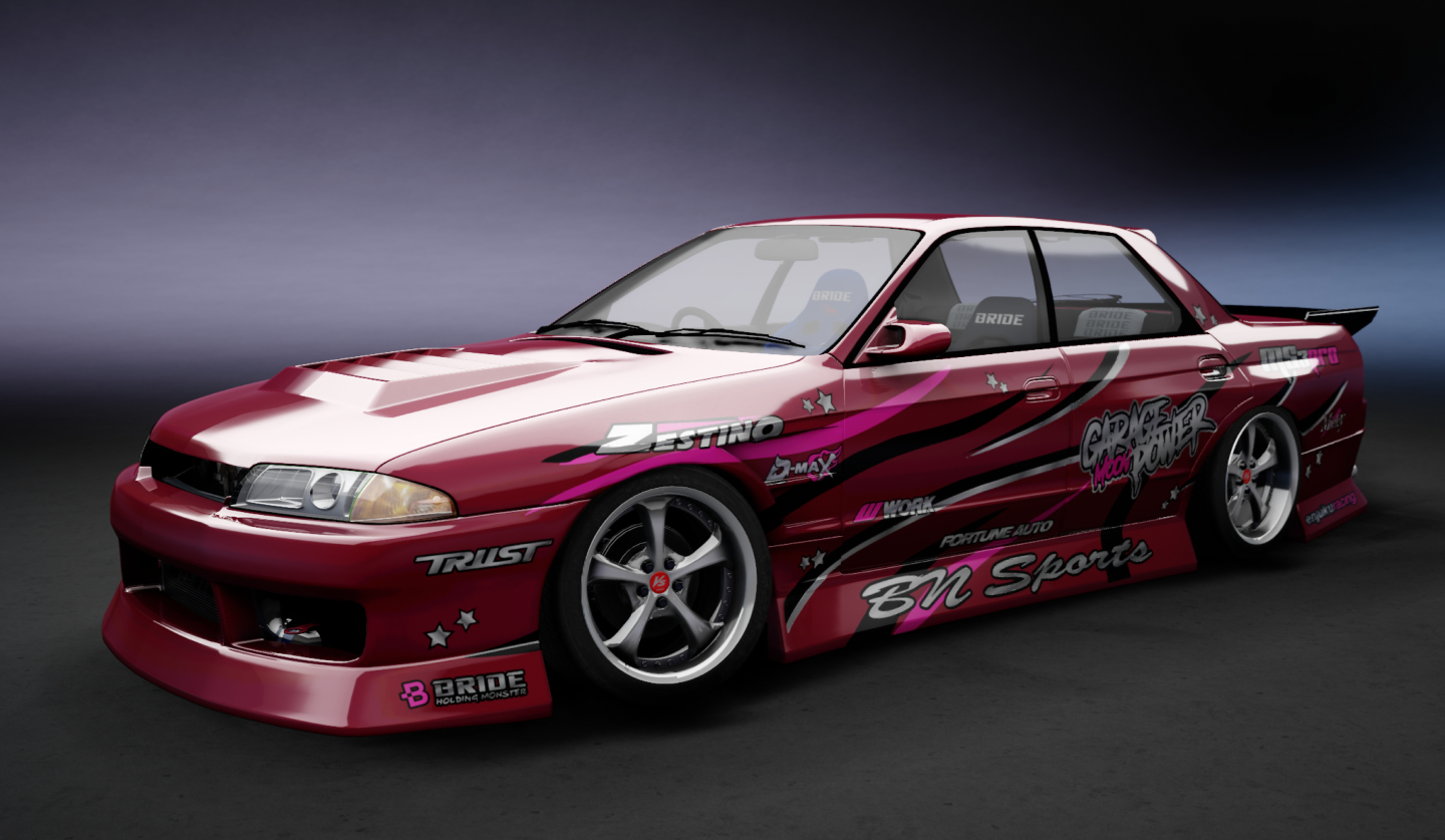 【Assetto Corsa】HCR32 スカイライン 4ドア セダン BN Sports | Nissan Skyline HCR32 BN ...