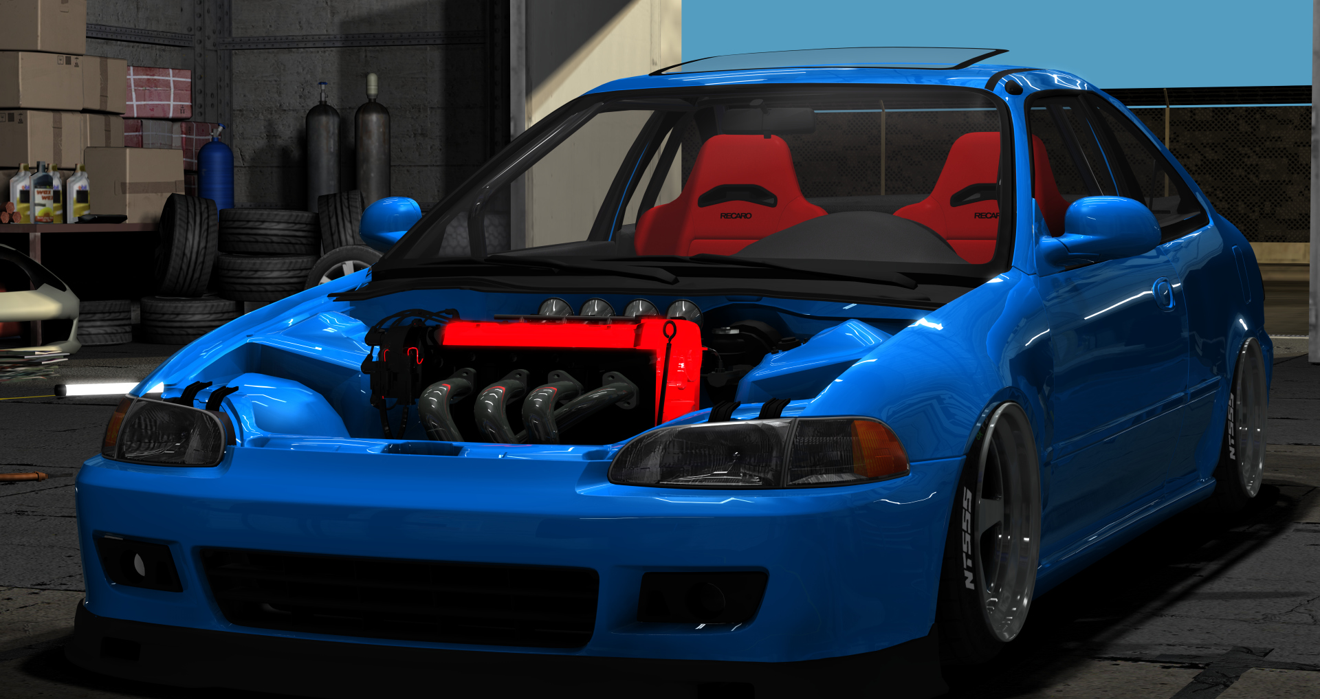 【Assetto Corsa】ホンダ・シビック EJ2 H22 | Honda Civic Ej2 | アセットコルサ car mod