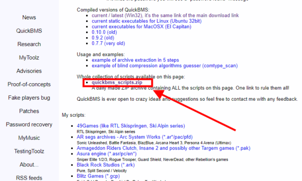 QuickBMS の使い方 | 突撃アセットコルサ