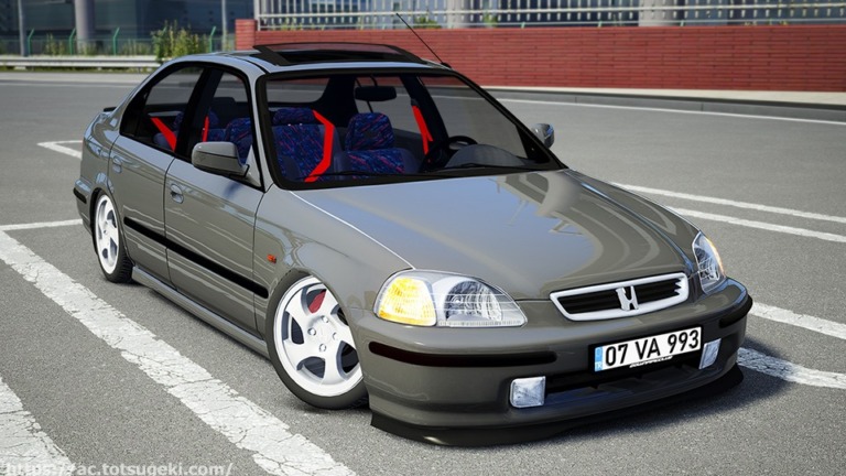 【Assetto Corsa】EK・シビック(ミラクルシビック) Car Mod 一覧 | アセットコルサ 車MOD